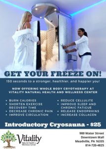 Vitality Natural Health and Wellness Center - Cryotherapy Flyer ...